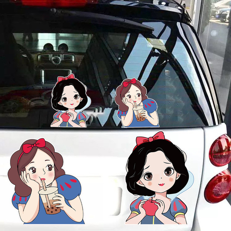 HL Cartoon body car stickers waterproof, cute stickers Snow White ...
