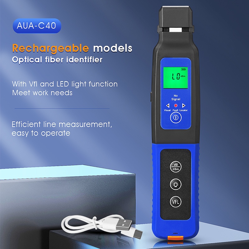 rechargeable COMPTYCO AUA-C40 optical fiber identifier 800-1700nm optical fiber signal ...