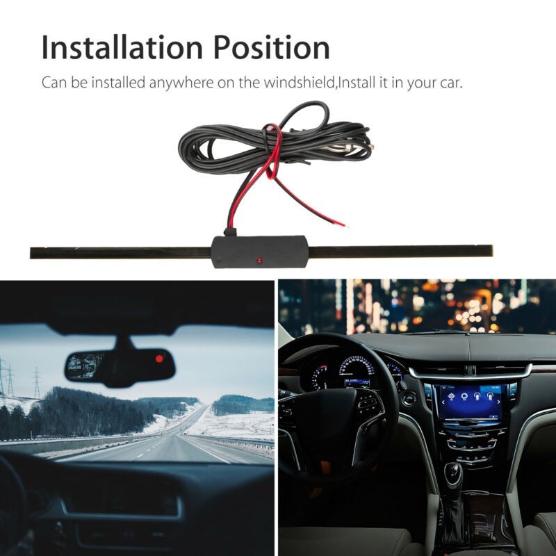 Windshield Car AM FM Radio Antenna Signal Booster 12V | Shopee Philippines