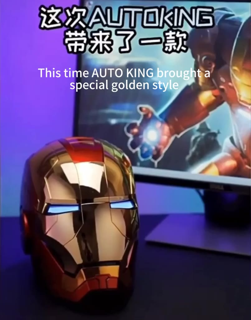 AUTOking MK5 1:1 IRON MAN mark5 MK5 WEARABLE HELMET WITH REMOTE & VOICE ...