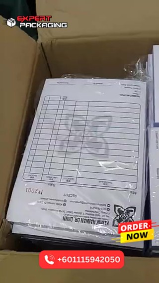 Buku Invois /Invoice Book /Bill Book/ Cash /Receipt/Voucher 4 x 8 in ...