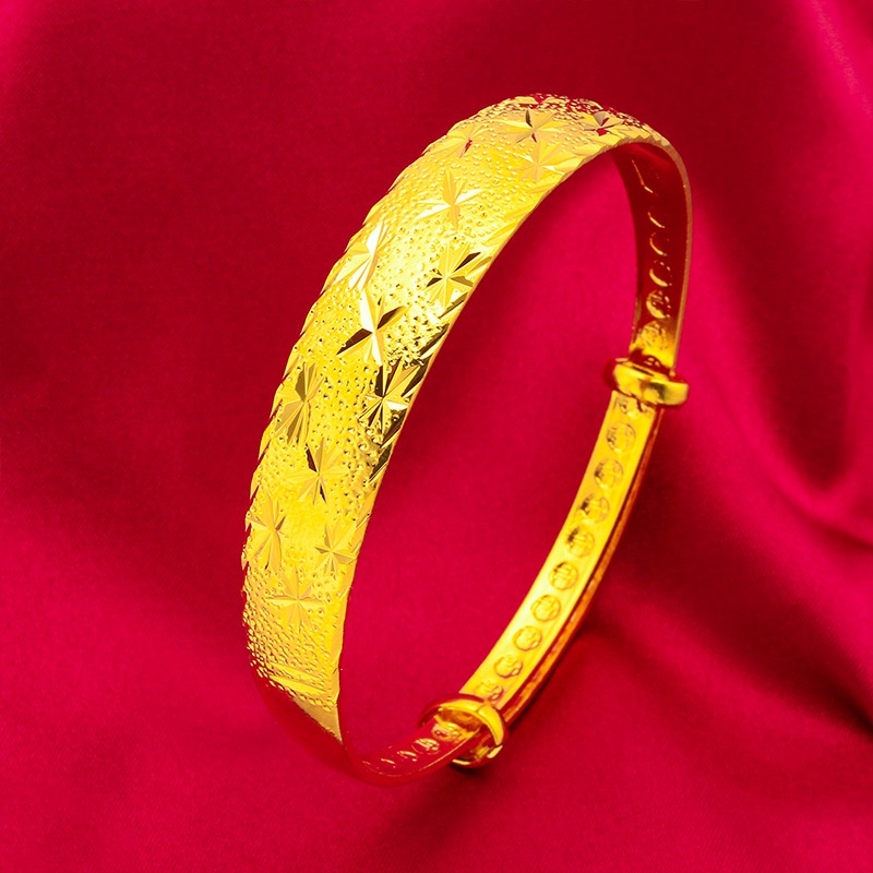 12mm Ladies Adjustable Sliding Pull Gypsophila Bracelet Wide-Brimmed ...