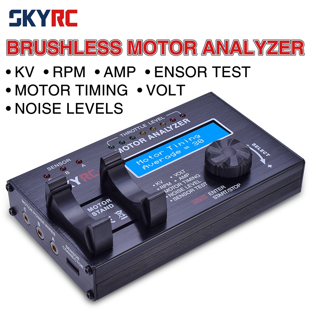 Skyrc Motor Analyzer KV Voltage BPM AMP Timing Checker Tester BMA-01 ...