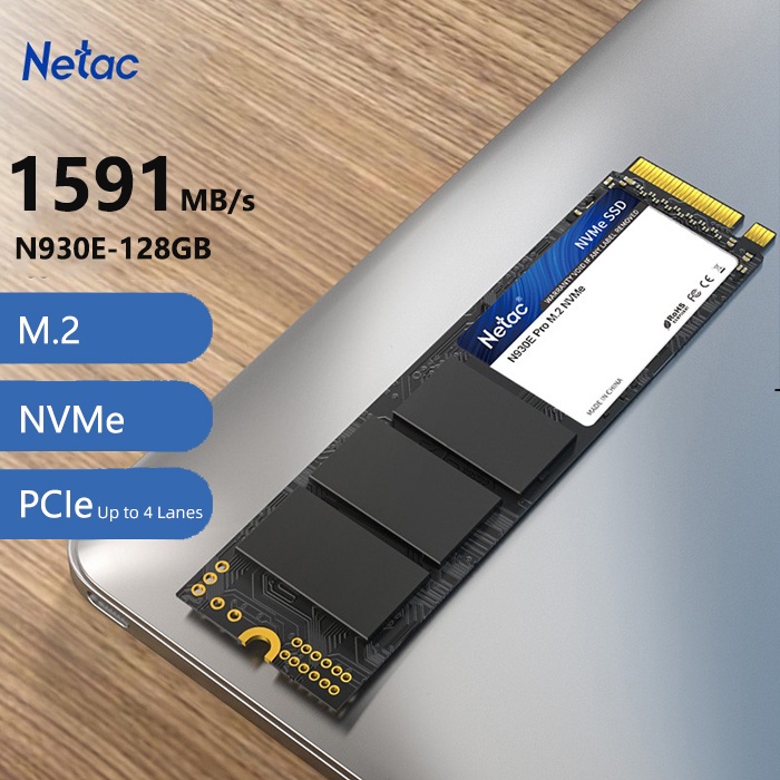 Netac SSD M.2 128GB Nvme Solid State Drive PCIe M.2 2280 High-speed ...