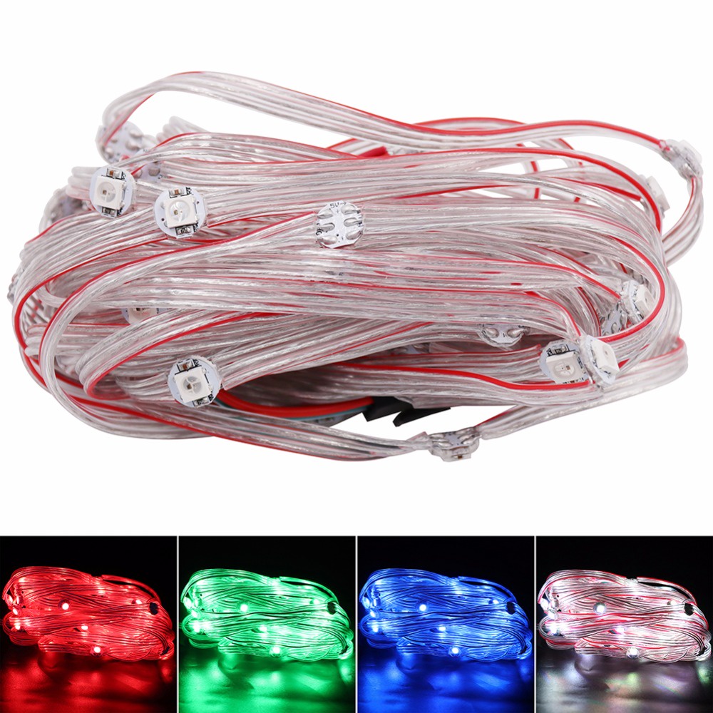 Xnbada 50x Pre-soldered WS2812B SK6812 RGB LED Heatsink ic Built-in RGB ...