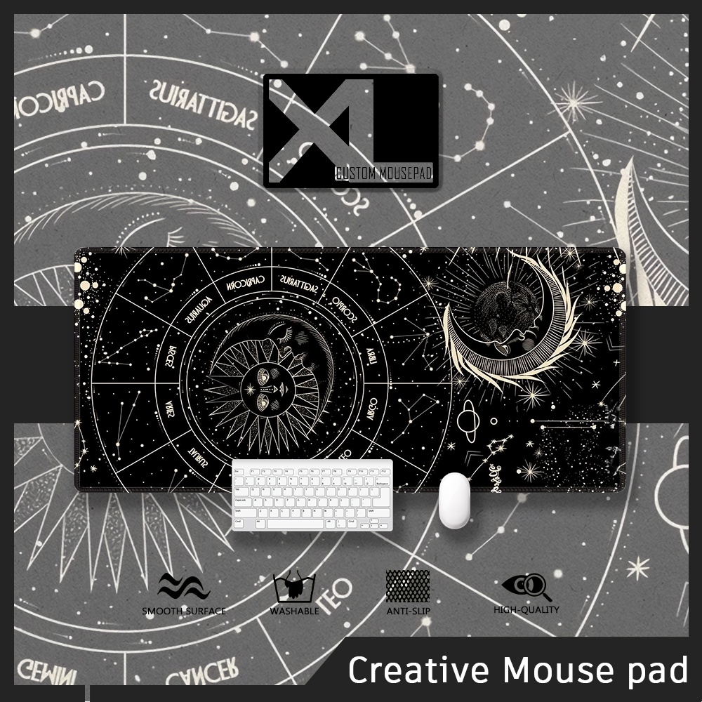 Astro Space Mousepad Large Gaming Mouse pad Stitched Edge Deskmat ...