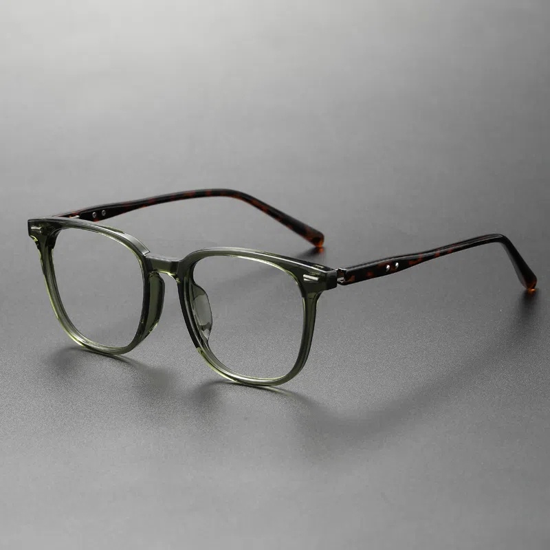 New Fashion Acetate Eyeglasses Frame Vintage Square Optical Glasses ...