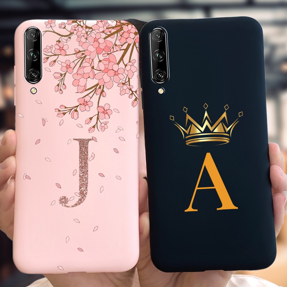 Huawei Y9s Case Simple Ins Fashion Letters Crown Soft Silicone Phone ...