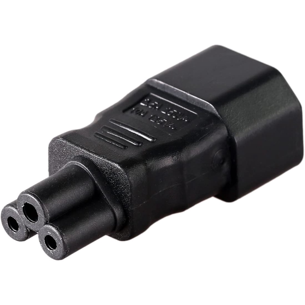 IEC 320 Power Adapter C14 to C5 Converter Plug 3 Poles IEC Socket ...