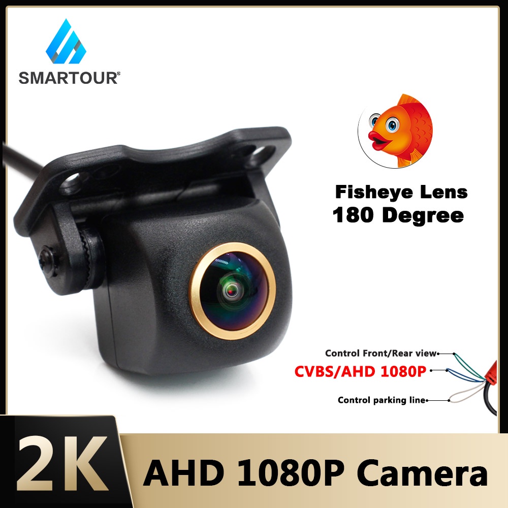 SMARTOUR 180 Degree FishEye Lens Car Universal AHD 1080P Rear View ...