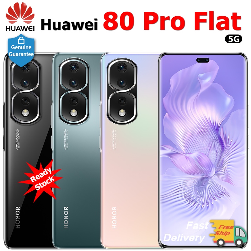 Original HONOR 80 Pro Flat 5G Mobile Phone 6.67 Inches AMOLED 120Hz ...