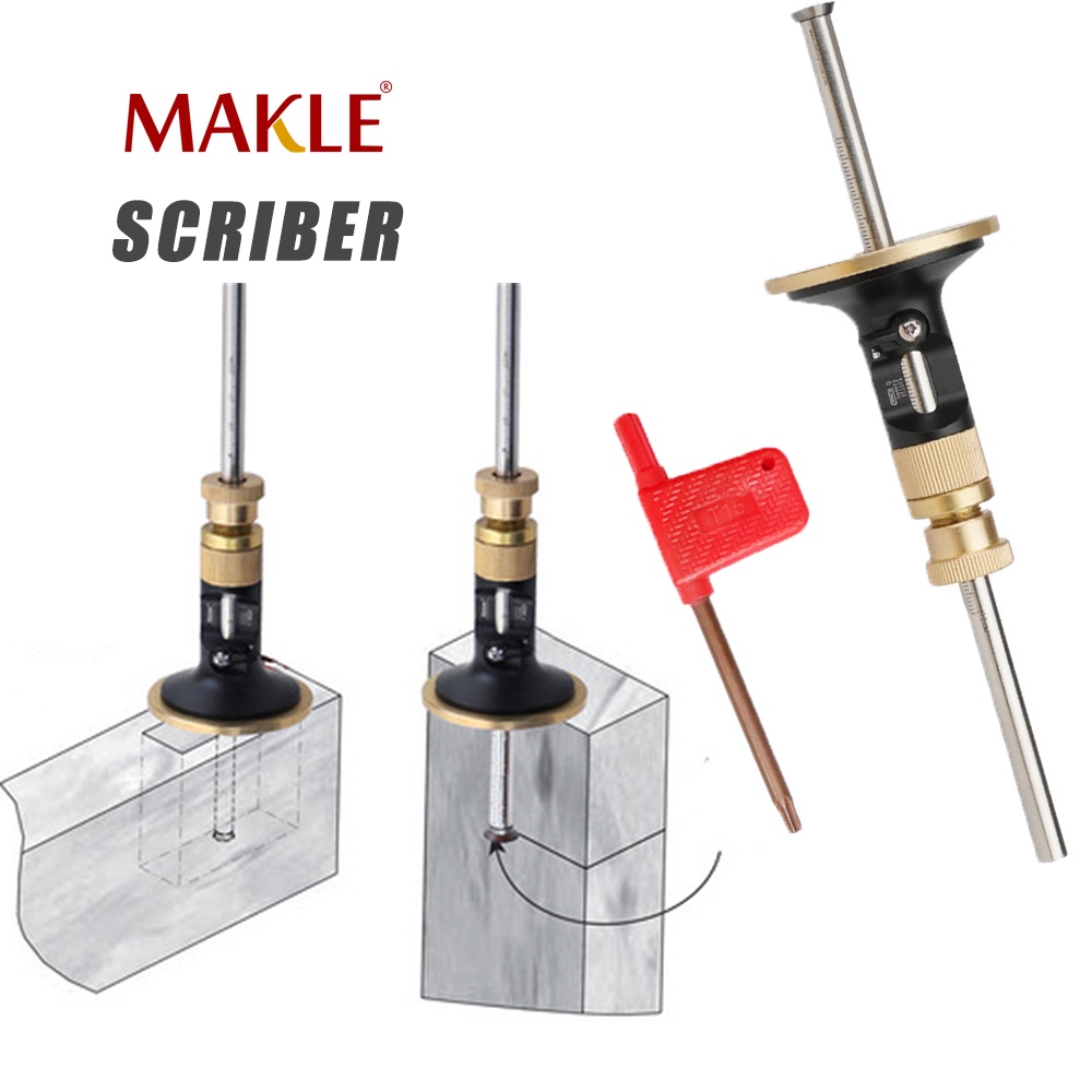 Precision European Scriber Ruler Marking Gauge Fine-tuning Automatic ...