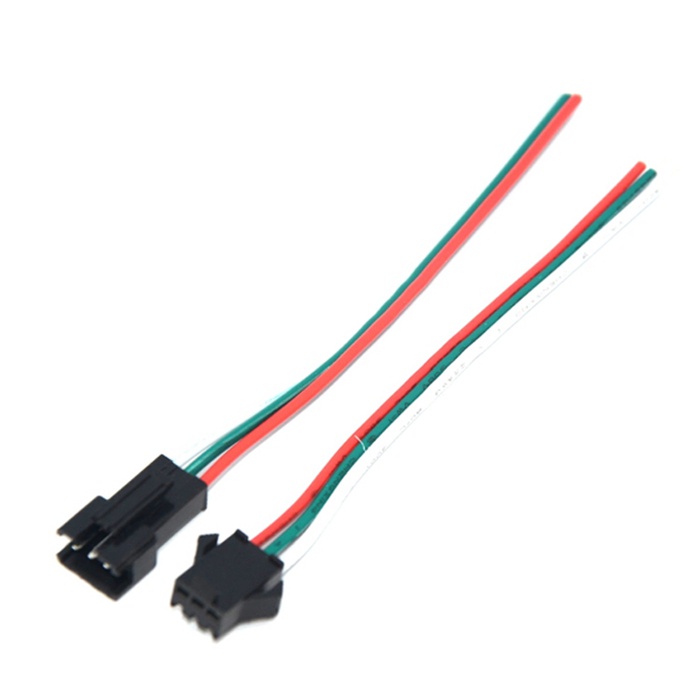 Xnbada 10pcs/lot JST SM 3Pin Connectors 3 Pin Female Male cable wire ...