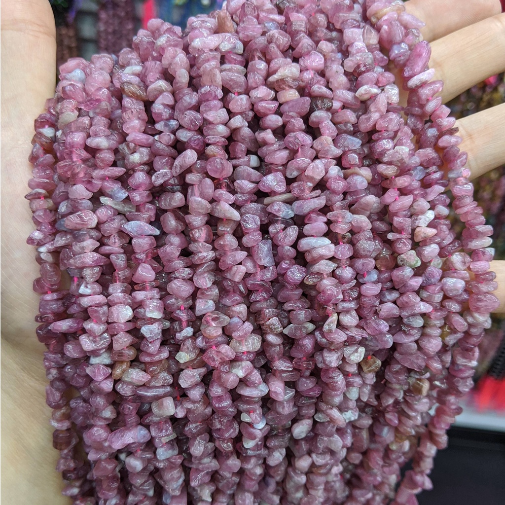 Natural Red Gemstone Small Loose Freeform Tumble Irregular Chip Strand ...