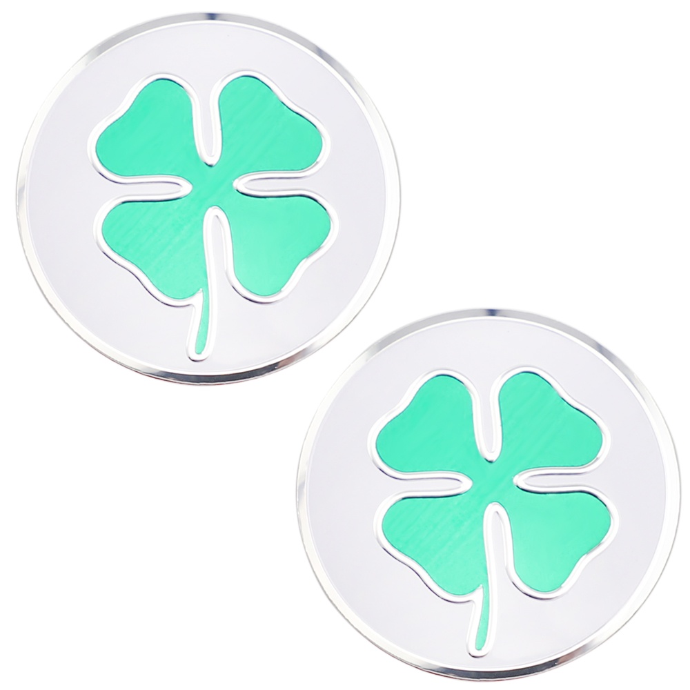Four-leaf Clover Lucky Symbol Four Leaf Clover Logo Car Wheel Center ...