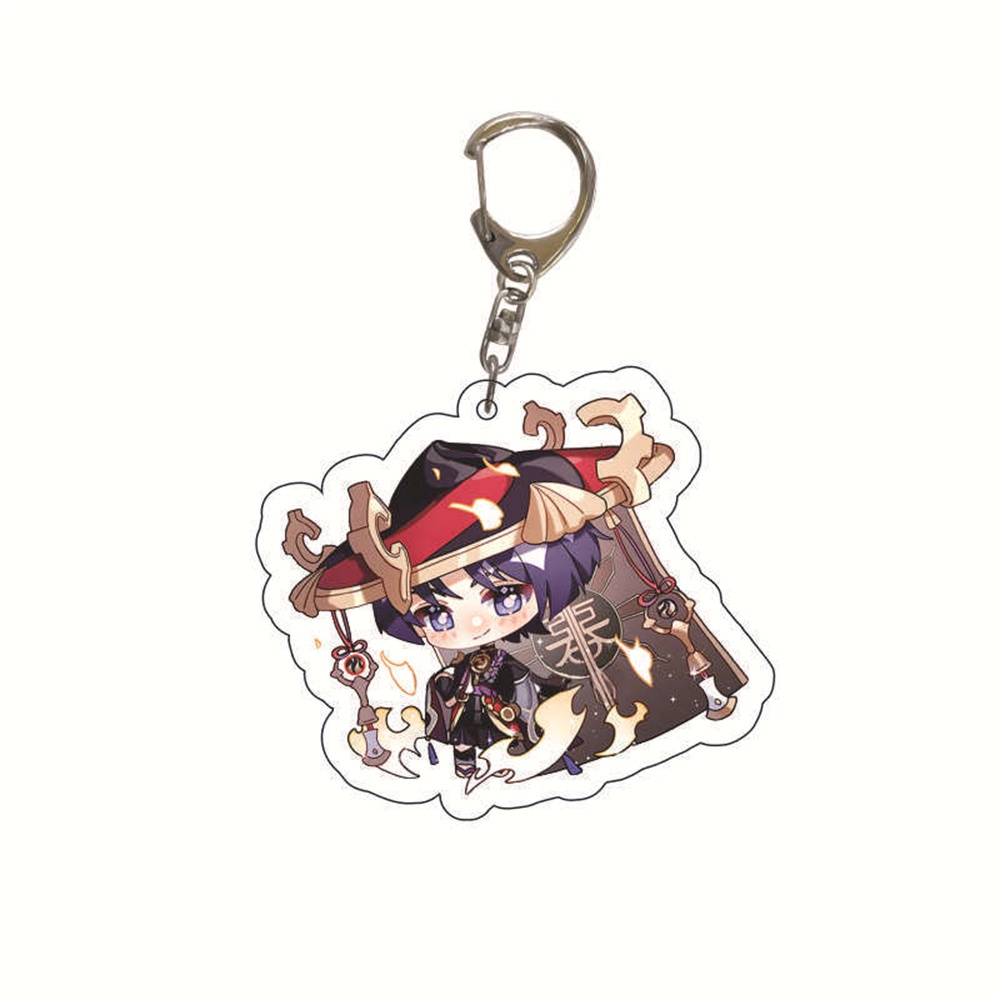 Cute Genshin Impact Game Character Acrylic Keychain SAYU Yoimiya Kazuha ...