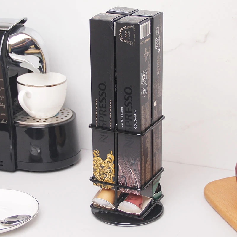Nespresso Coffee Pods Holder Coffee Capsules Dispensing Tower Rotating ...