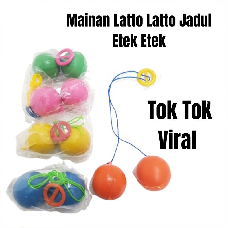 Lato LATO LATO Toy VIRAL 4CM TEK TEK/TOK TOK/ETEK Old School LATTO ...
