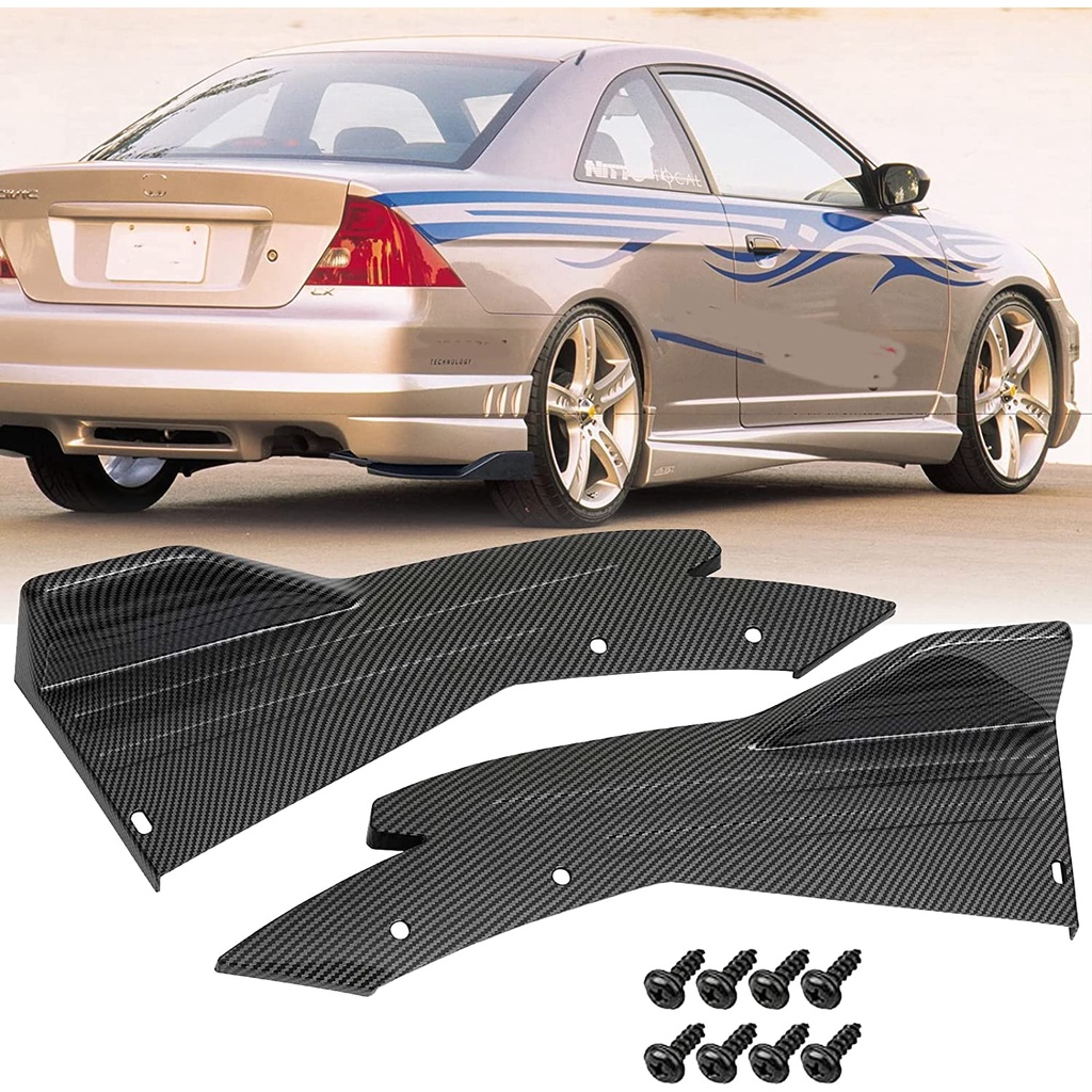 Universal Rear Bumper Lip Diffuser Splitter Canard Protector Front ...