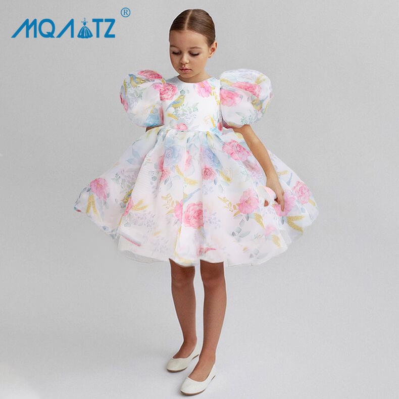 MQATZ Colorful Fluffy Kids Party Dress For Girl Children Costume ...
