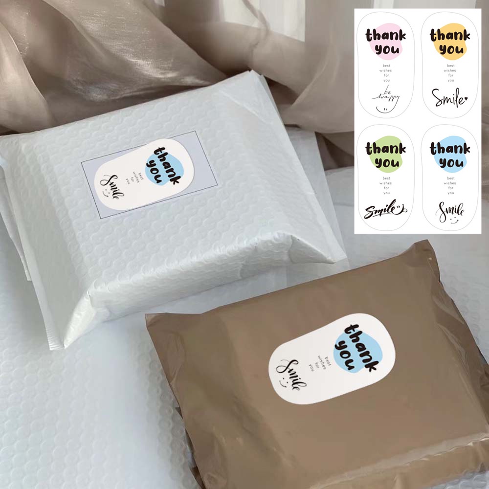 100 Pcs/Pack Personalized Sealing Stickers Ins Style Thank You Sticker ...