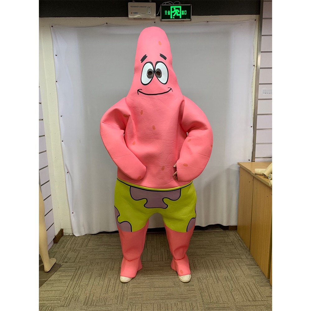 Men's Funny Patrick Star Costume Classic SpongeBob Friend Cosplay ...