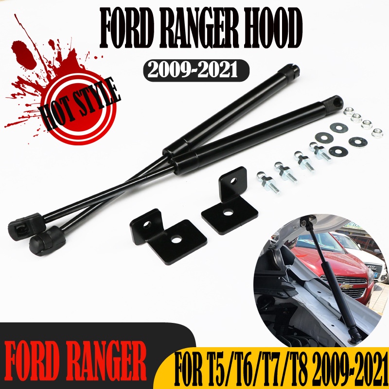 Gas Steel Front Bonnet Hood Strut Damper Lift Support For Ford Ranger ...