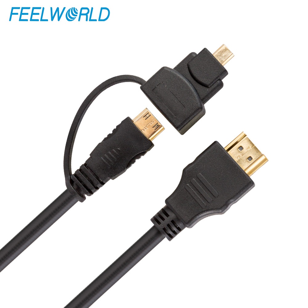 FEELWORLD High-Speed Micro HDMI to HDMI Cable - 3 feet (1m) | Shopee ...