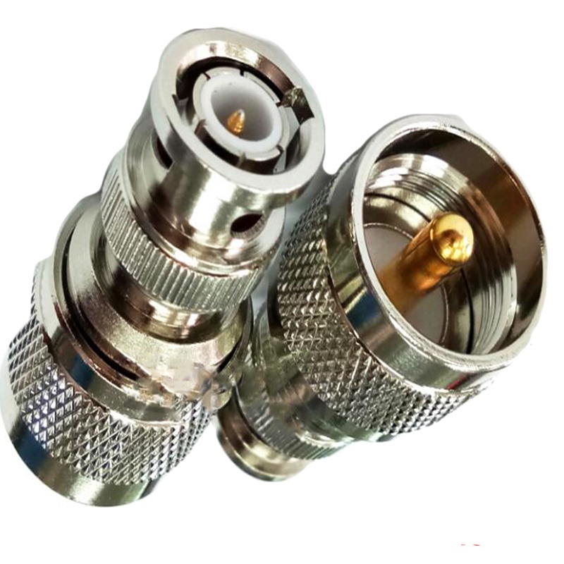 1pc UHF Male PL259 Male to BNC Male RF Coax Coaxial Cable Adapter Connector | Shopee Philippines