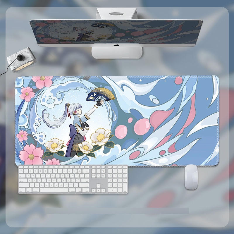 Genshin impact mousepad genshin nahida zhongli ayaka Watercolor theme ...
