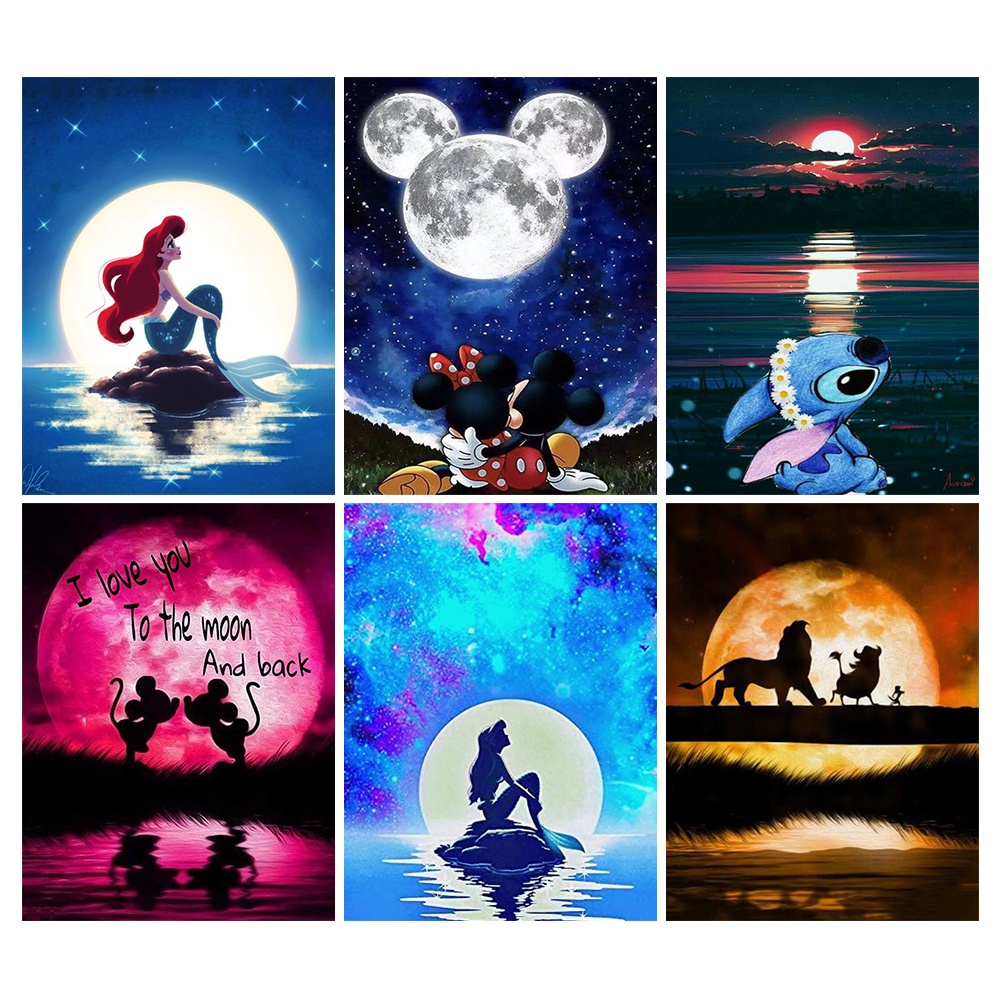 5D diamond painting full diamond cartoon characters animation Mickey ...