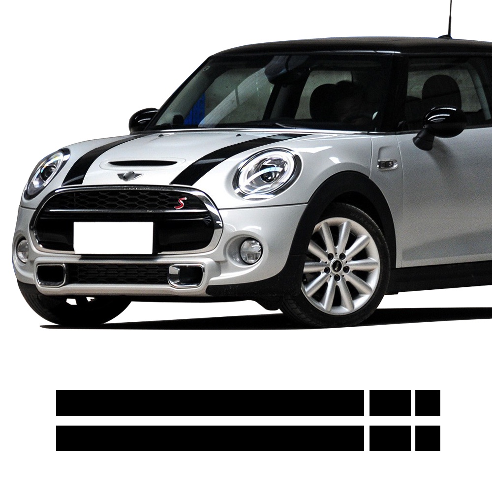 Car Styling Hood Stickers Head Stripe Decal For MINI Cooper One S JCW ...