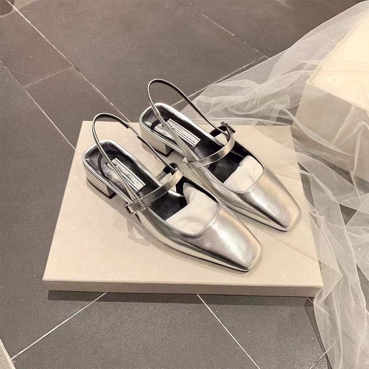 Low Heel Mules Fashion Cutout Women's Shoes | Shopee Philippines