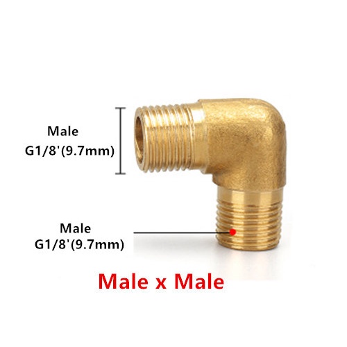 1/8" 1/4" 3/8" 1/2" 3/4" NPT 90 degree brass elbow pipe male female fittings water pipe fittings ...
