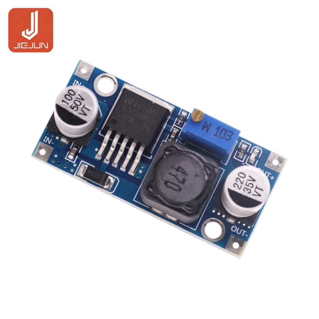 Ultra-Small LM2596S-ADJ Power Supply Module DC DC 3V-40V Buck 3A Adjustable Step Down Regulator ...