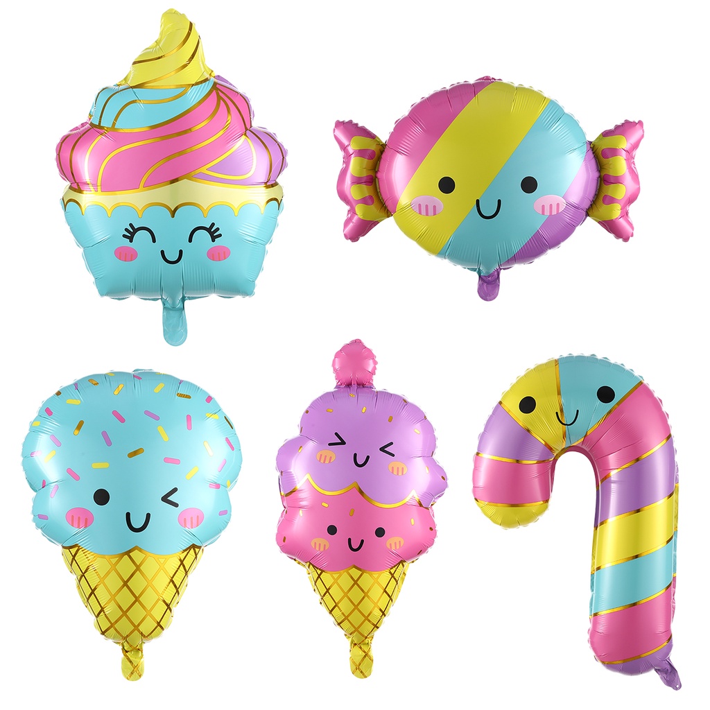 New summer cute ice cream aluminum film balloon cartoon party ...