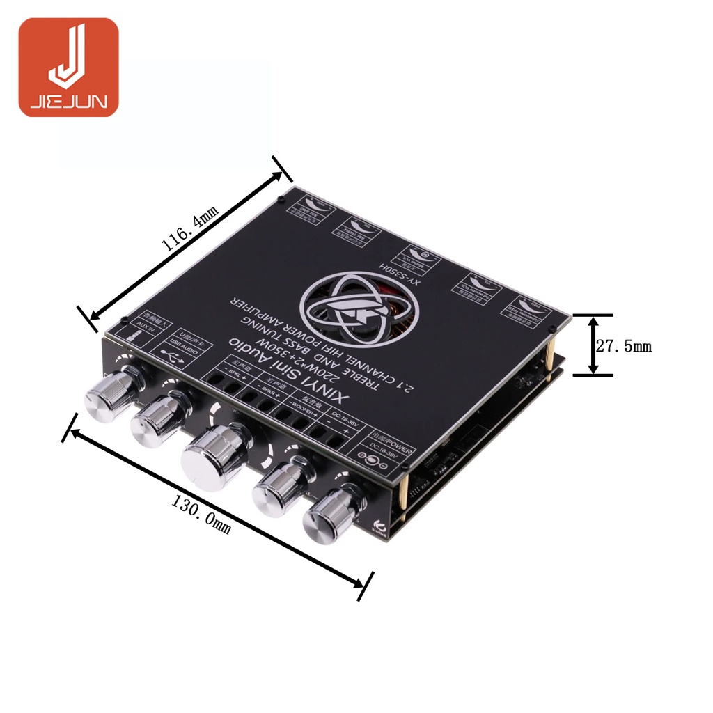 XY-S350H 2.1 channel tpa3251 Bluetooth power amplifier board module ...