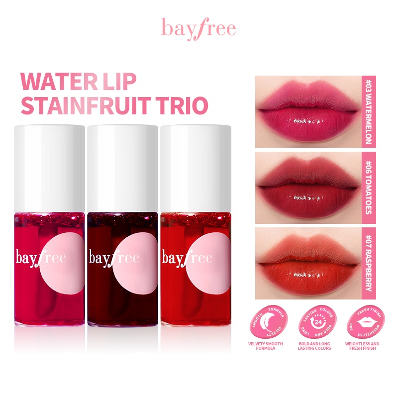Bayfree Cheek & Lip Tint Set Waterproof and Long-Lasting Makeup Liptint ...