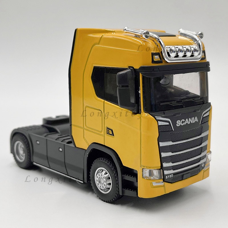 1:50 Diecast Metal Truck Model Toy Scania S730 Semi-Trailer Tractor ...