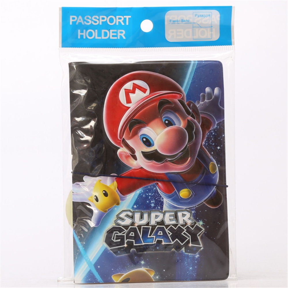 Cartoon Animation Passport Holder Super Mario Card Protective Cover 14 ...