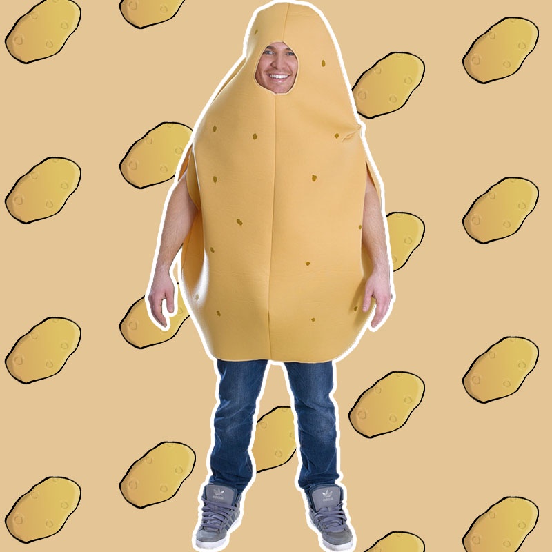 Potato Costume for Adult Men Women Unisex Funny Food Vegetable Cosplay ...