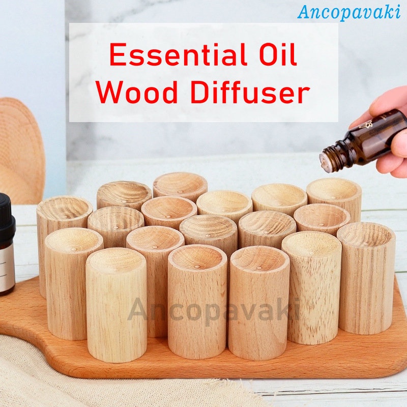 Aroma Wood Diffuser Essential Oil Diffuser for Aromatherapy Cylinder ...