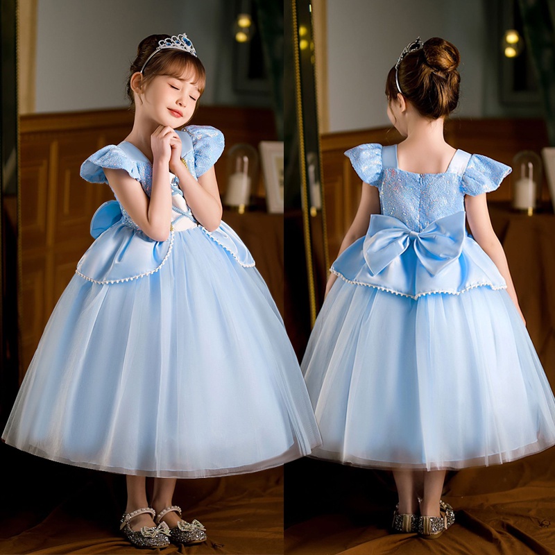 Cute Cartoon Cinderella Girls Dress Christmas Party Cosplay Cindy ...