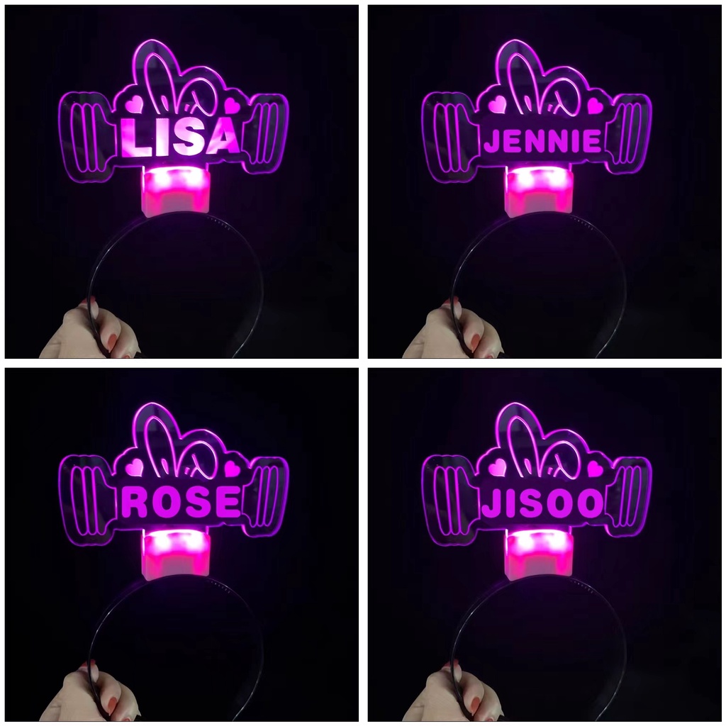 Blackpink Glowing Headband Support Light LISA Fan Concert JENNIE ...