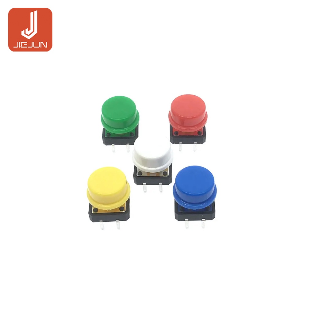 5 Colors 12*12*7.3MM Micro Switch Button Tact Cap Tactile Push ...