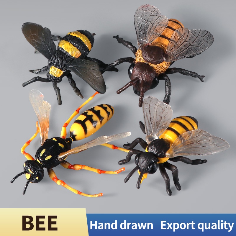 Solid Simulation Insect Animal Model Wasp Hornet Bee Action Figures ...
