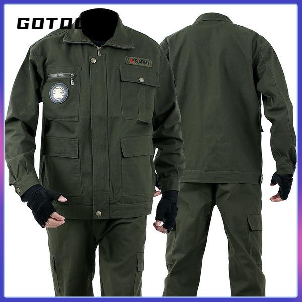 【GOTOOL】Sets Top + Pants PPE Safety Work Jacket cotton line work ...