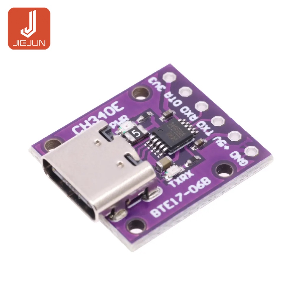 5PCS CH340E MSOP10 USB to TTL Serial Converter, 5V3.3V Alternative ...