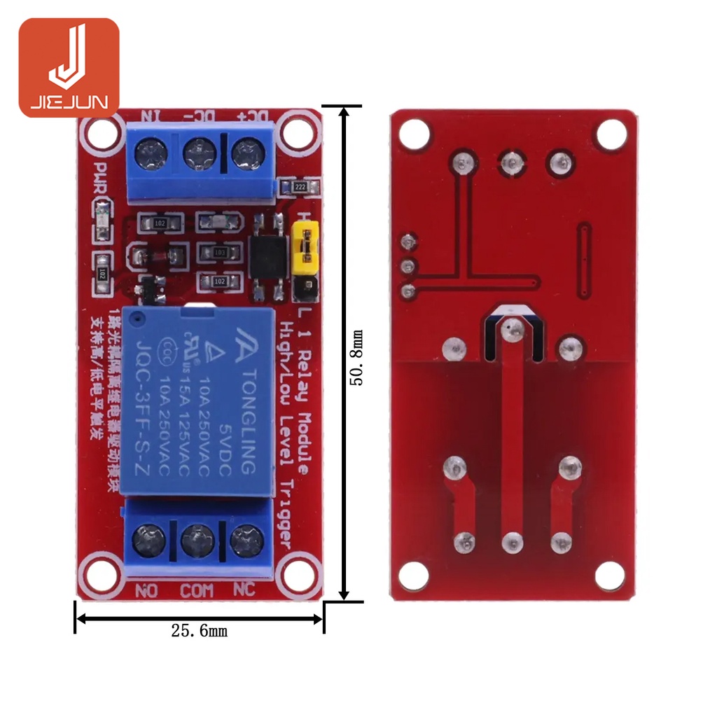 1 Way 12V Relay Board Shield With Optocoupler High & Low Lever Trigger ...