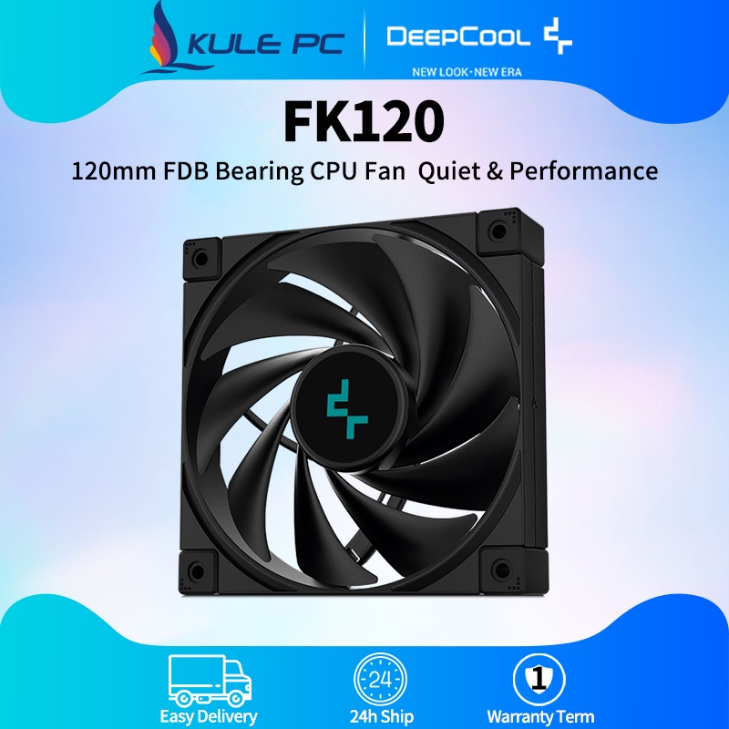 Deepcool FK120 Black CPU Fan 120mm Single FDB Bearing Case Fan Quiet Efficient Cooling | Shopee ...